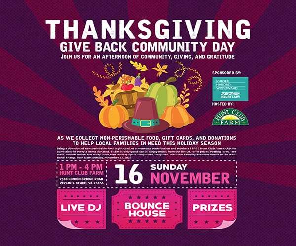 Thanksgiving Give Back Community Day at Hunt Club Farm! | VBHA