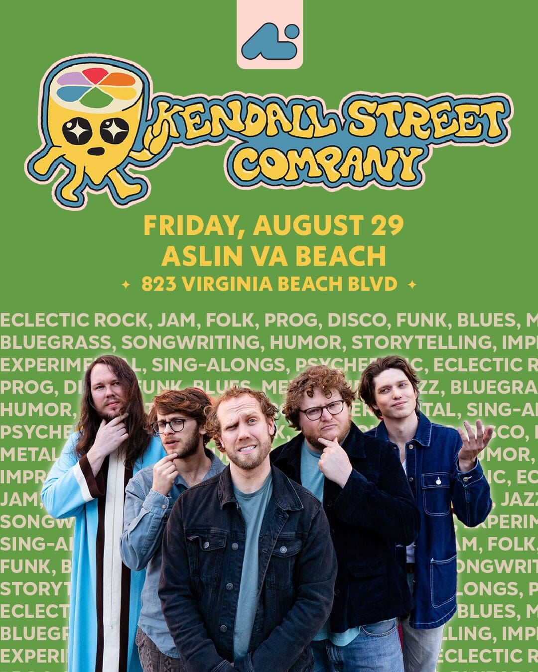 Kendall Street Company Concert at Aslin VA Beach | VBHA